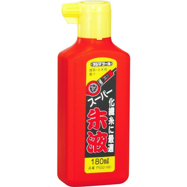 ・化繊つぼ糸に最適です。・乾燥してもつぼ糸、つぼ綿が硬く固まらず、水ですぐ溶け元に戻ります。・凍結しにくく寒冷地での作業が楽に行えます。・塩分を含んでいません。・竹、金属、樹脂あらゆる墨差しにも対応します。・墨つぼ用墨汁。・色：朱・容量(m...