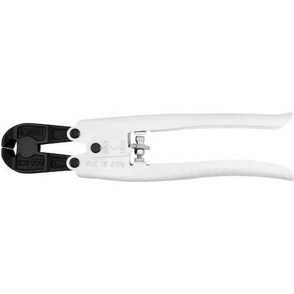 ・硬い線材も切断できます。・壁際などに突き出た部分の切断、引抜きに適した刃形状です。・二重テコ採用で軽い力で切断できます。・ハンドルロック機構とばね付です。・全長(mm)：212・切断能力(mm)硬鋼：φ1.6・切断能力(mm)鉄線：φ4....