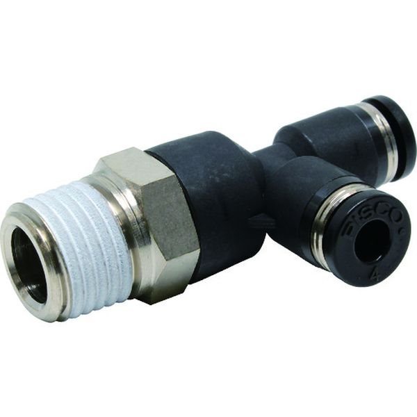 ・機種を豊富に取り揃え、あらゆる空気圧配管に対応します。・機種により取付け後、チューブの取出角度が変えられます。・条件により、水を流すことも可能です。・適合チューブ外径D(mm)：4×4・接続口径：R1/4・六角対辺(mm)：14・流体温度...