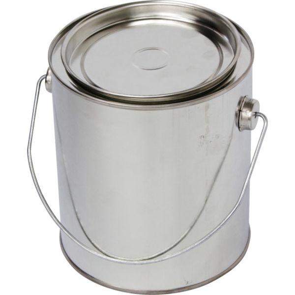 ・塗料の小分けに使用します。・容器として。・容量(L)：1・色：シルバー・タイプ：1L取っ手付・外径(mm)：112・外径寸法(mm)径×高さ：112×130・シングル蓋・丸型・ブリキ・塗料用以外に使用しないでください。・「水」などを入れた...