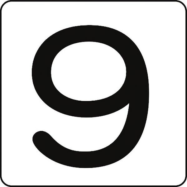 ・曲面への貼り付けにも適したアルミ製の数字ステッカーです。・組み合わせてご使用ください。・他の数字と組み合わせて対象物の管理等に。・表示内容：9・取付仕様：粘着シール・縦(mm)：80・横(mm)：80・厚さ(mm)：0.09・取付方法：貼...