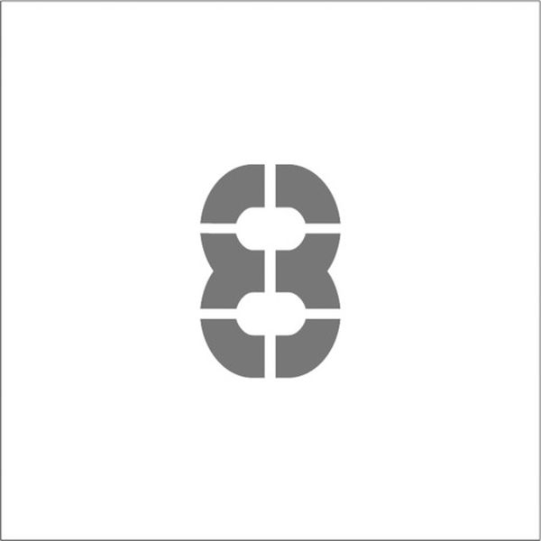 ・吹付用のステンシルプレートです。・マグネット製のため、対象物に引っ付くので綺麗な吹付ができます。・鉄板などの、マグネットが使える対象物への吹付に。・表示内容：8・文字サイズ(mm)縦：100・文字サイズ(mm)横：65・プレートサイズ(m...