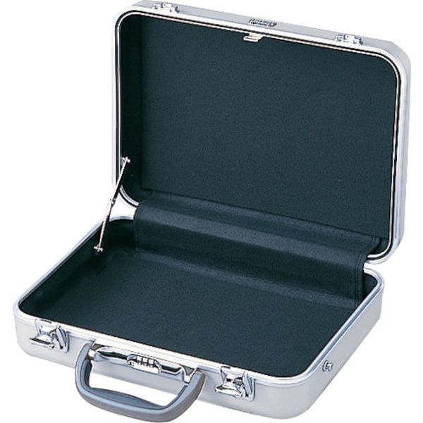 ・アルミフレームにガスケットをインサートしています。・頑丈でぐらつきのない構造です。・ダイヤルロック付です。・A4ファイルが収納でき、電車の中でもヒザの上にのせられる、程良いコンパクトサイズです。・色：シルバー・外形寸法(mm)間口：365...