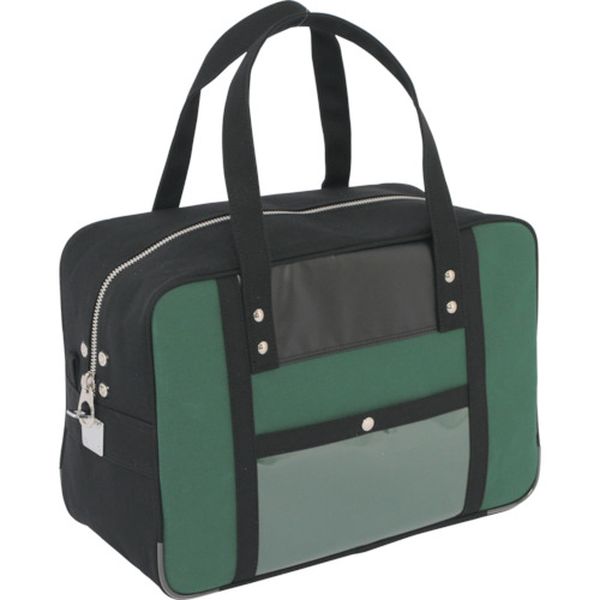 ・擦り切れに強く、耐久性に優れた帆布生地を使用したボストンバッグです。・既にお持ちの南京錠等で施錠可能な金具の付いたタイプです。・両面に宅配伝票用透明ポケットが付いているので梱包無しでそのまま配送することができます。・ポケット上部には時間指...