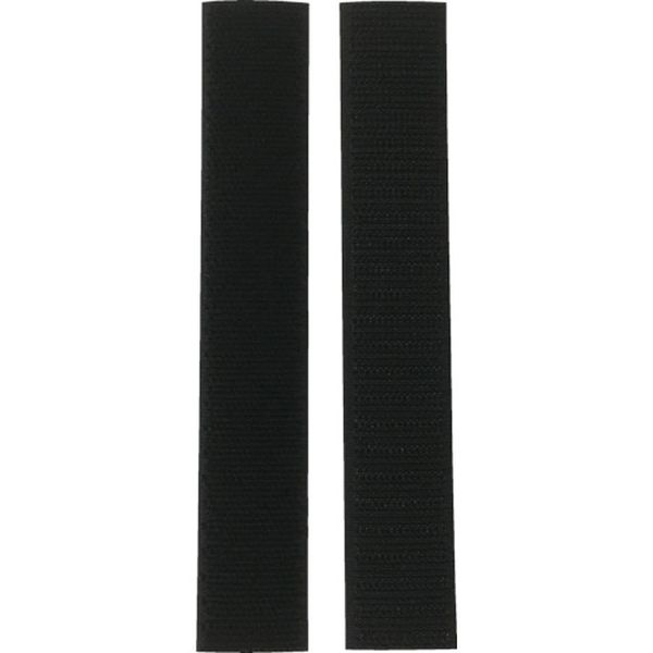 ・固定タイプのマジックテープ［［R下］］です。・アイロンで布地に接着できます。・綿・ウール・ポリエステルの布地に。・綿・ウール・ポリエステルの布地に。・色：ブラック・幅(mm)：25・長さ(mm)：150・包装形態：袋入り・厚さ(mm)：3...