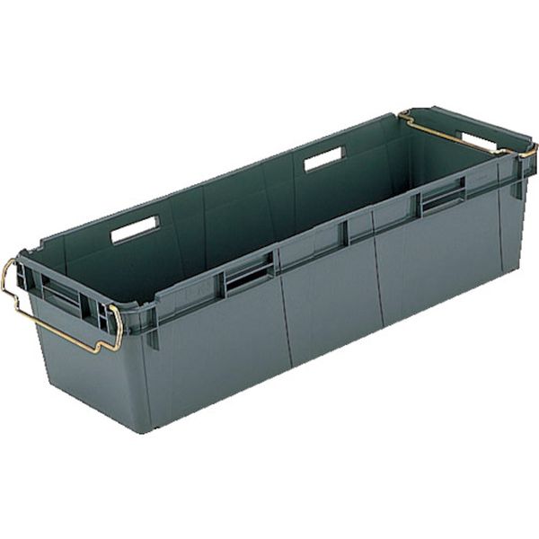 ・強度と安定性に優れ、重量工業部品の保管・輸送に最適です。・金具操作による積み重ねネスティング・スタッキングが容易にできます。・ネスティング式により収納・保管効率がアップします。・工業製品の大量輸送に最適です。・容量(L)：88・色：グレー...