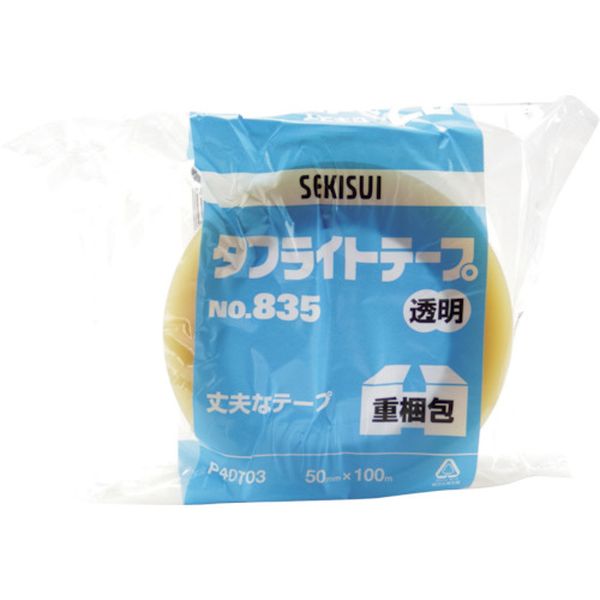 ・丈夫で軽量、抜群の粘着力です。・重梱包から軽包装まで用途は広く、しかも防湿・防水性を重視する製品の梱包に活躍します。・ダンボールケース(中・重量)の封緘。・色：透明・幅(mm)：50・長さ(m)：100・厚さ(mm)：0.062・テープカ...