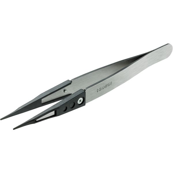 ・チップ交換が可能で、固定式ピンセットに比べ経済的です。・静電気対策、耐熱性、耐薬品性を備えたセラミックピンセットです。・従来のセラミックピンセットの耐性に加えて、静電気対策が必要な作業でも使用できます。・ステンレスの約1/7の熱電導率で熱...