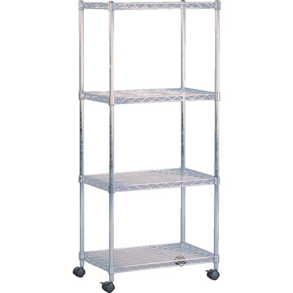 ・クロームメッキ仕上げのラックです。・クギやネジを使わずに簡単に組み立てることができます。・棚の高さは自由に変えることができます。・移動に便利なキャスター付です。・アイリスのメタルラックセット品や別売パーツと組み合わせて、オリジナルのシステ...