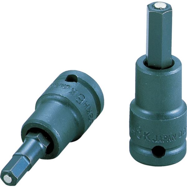 ・仮締め専用です。・インパクトレンチなどの動力工具でも使用可能です。・対辺寸法(mm)：4・差込角(mm)：9.5・ビット長さ(mm)：19・全長(mm)：48・対辺(mm)：4・先端マグネット付・適合ピン：PIN3015S(対辺4、5mm...