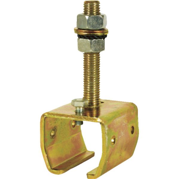 ・ハンガーレールを上から吊るす金具。・ドアハンガー用のボルト式の一連受。・品名：ボルト一連受・適合レール：23号・欧州規格EN1527適合品・スチール(電解めっき処理)・生産国 ギリシャ・JANコード 5206453006636・質量 0....