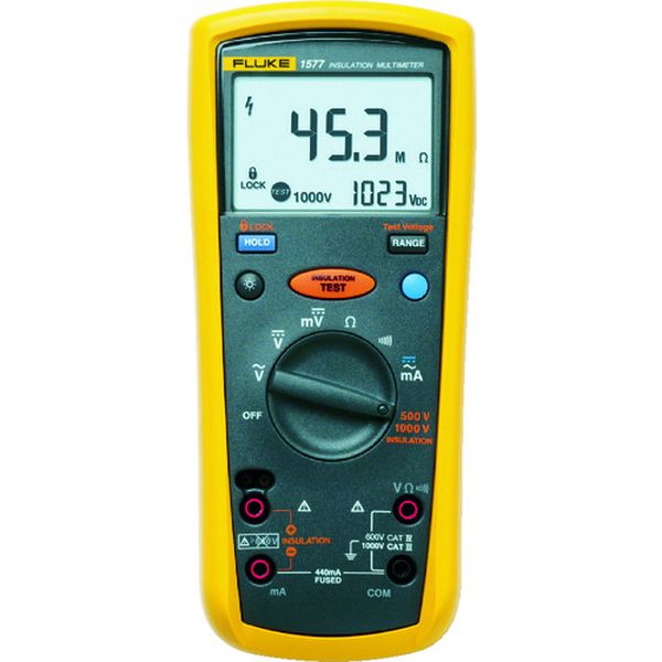 ・複数の試験電圧を設定できるデジタル絶縁抵抗計です。・実効値型(RMS)デジタルマルチメーター機能も装備されています。・2レンジ。・トラブルシューティング、試運転、予防的保守に。・定格測定電圧(V/MΩ)：500/500、1000/600・...