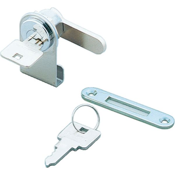 ・左右兼用タイプです。・解錠時に鍵は抜けず、つまみ兼用となります。・同じ鍵番号をご指定いただくと、鍵の共通利用ができます。・ガラス片扉用。・ショーケースなどのガラス扉用。・取付板厚(mm)：4〜6・キー番号：同番・シリンダ径(mm)：18・...