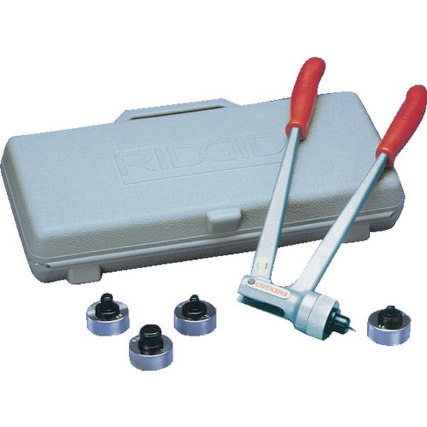 ・ダイレクト・カム機構により、従来品にくらべ省力性能を2倍に引き上げた画期的拡管工具です。・2段階の操作を一度に、また力を無駄なく無理なく先端のジョーに伝えるため、精密、迅速な作業を可能にしました。・軟質銅管の拡管加工。・サイズ(外径)イン...