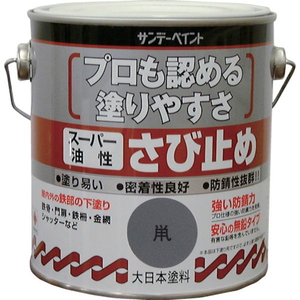 ・被覆力が大きくハケさばき性に優れているので、塗りやすく作業性が良好です。・水性塗料はもちろん各種油性塗料まで上塗りが可能です。・門扉、シャッター、柵、鉄骨、窓枠など屋内外の鉄部のさび止めに。・色：赤さび・容量(L)：0.7・指触乾燥時間：...