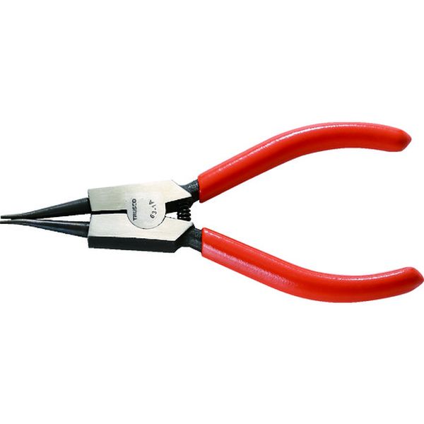 ・ハンドル形状ロングタイプです。・リング使用範囲(mm)：10〜25・爪先端径(mm)：1.0・全長(mm)：140・爪形状：直爪・モデル：軸用・ばね付・本体：炭素鋼(S50C)・爪部：クロムモリブデン鋼(SCM432)・グリップ部：塩ビコ...