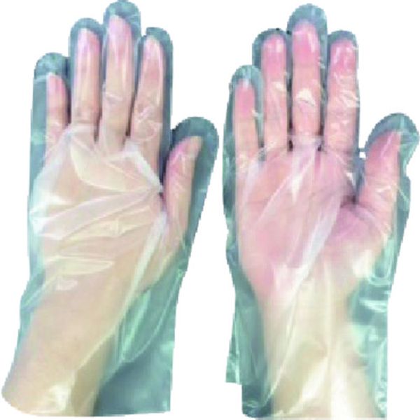 ・外エンボス加工により、すべり止め効果があります。・薄くてポリHDより軽やかな感触で、細かな作業に適しています。・エコノミータイプなので頻繁に取り替える作業に最適です。・食品加工。・色：クリア・サイズ：M・全長(cm)：27.5・手のひら周...