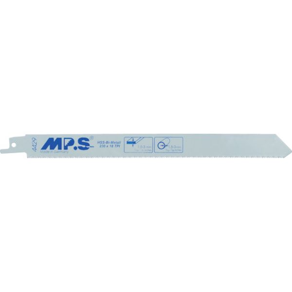 ・高品位の原材料を用いており、高い切断能力と耐久性を両立させたセーバーソーブレードです。・金属の切断に。・山数：18・全長(mm)：230・厚さ(mm)：0.9・有効刃長(mm)：210・切断能力(mm)非鉄金属鋼材：1.5〜6・切断能力(...