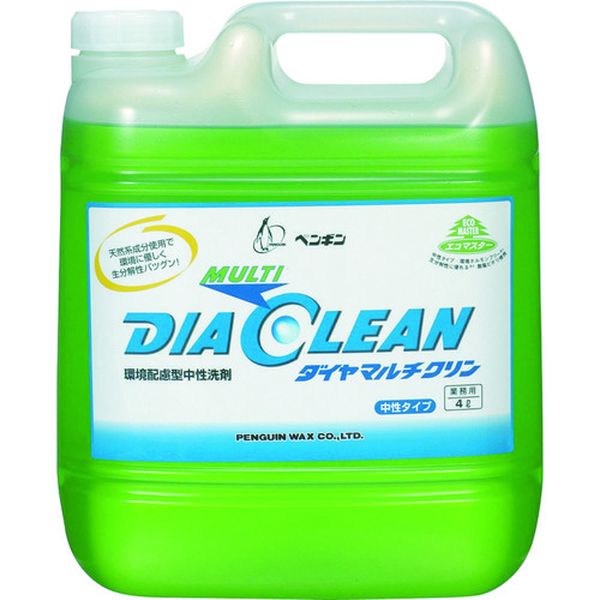 ・環境に優しい中性洗剤です。・OECD基準に適合した生分解性です。・標準希釈倍率は30〜60倍です。・水の使える全ての素材用中性洗剤。・容量(L)：4・希釈倍率：30〜60倍・pH値：7.7・容量(kg)：19.7・標準希釈倍率：30〜10...