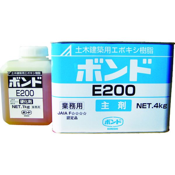 ・混合後は90分で硬化が始まります。・湿潤面接着も可能です。・高耐水性に優れた接着剤です。・コンクリート・モルタルの塗継に。・金属ボルトの埋め込みに。・機械台座の固定に。・色(主剤/硬化剤)：白/褐色・可使時間(23℃)：40分・硬化時間(...