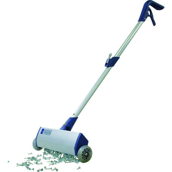 ・広範囲の金属片拾いがスピーディーにできます。・旋回可能で自由に走行できます。・操作性バツグンの大型レバーを採用しています。・鉄片、釘などの吸着回収。・散らばった金属片を安全にすばやく拾えます。・吸着力(N)：50・幅(mm)：320・奥行...