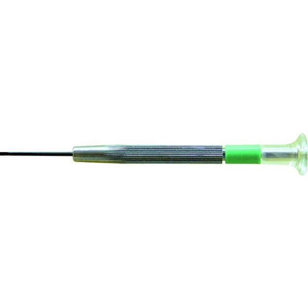 ・時計・メガネの分解や、精密機器などのねじ回しに便利です。・後端のキャップが回転するため、細かい作業もスムーズにおこなえます。・色でサイズが分かる、カラーバンド付です。・時計やカメラなど微細なネジ回しに。・刃先：［［-］］1.2・軸長(mm...