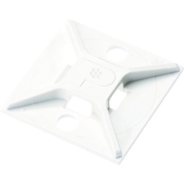 ・束線を結束バンドを利用して効率よく固定できます。・接着剤とM3ねじにて固定が可能です。・電線の配線、固定。・色：白・縦(mm)：25.4・横(mm)：25.4・高さ(mm)：4.2・使用結束バンド幅(mm)：2.3〜4.8・ねじ穴径(mm...