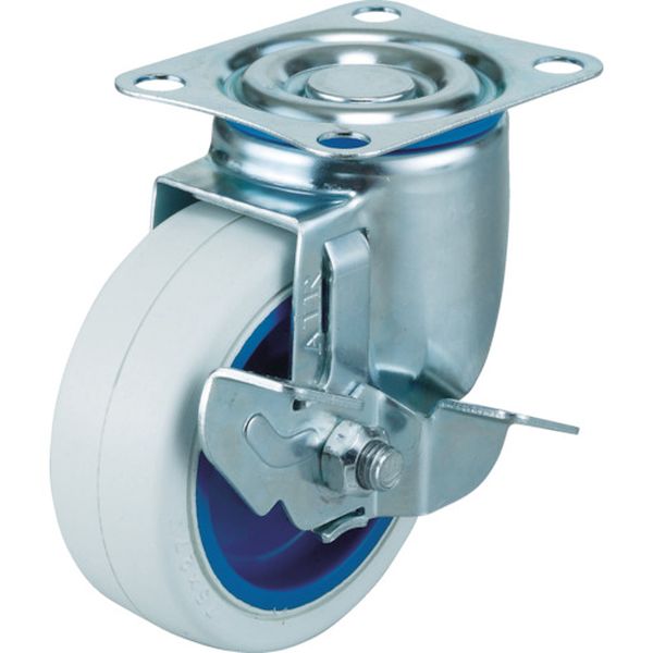 ・車輪にホワイトゴムを採用し、床面の汚れを防止しながらもゴム車輪の使いやすさを両立しました。・超特殊鋼フレームにより軽量と高耐久を実現しました。・クリーンルーム内などでのご使用に最適です。・車輪径D(mm)：75・タイプ：自在式(ストッパー...