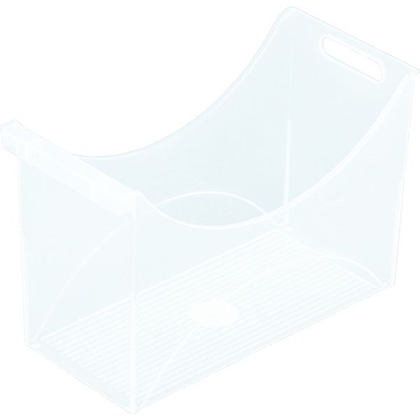 ・BOXの底を山切り形状にしたことでファイルが曲がりにくくなります。・上からも横からも見えるインデックススペースで机の引き出し内やロッカー内でも分かります。・横だけでなく立てておくことも可能で書類の出し入れがしやすくなります。・色：クリア・...