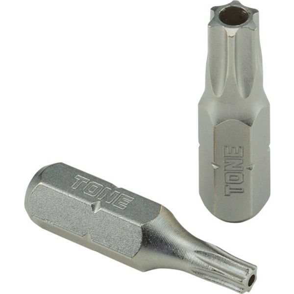 ・差込角6.35mmのT型トルクス［［R下］］ビット(いじり防止タイプ)です。・全長(mm)：25・セット内容：BT-T25H×3個・先端規格：T25・構造用鋼・生産国 日本・JANコード 4953488295085・質量 14g・コード：...
