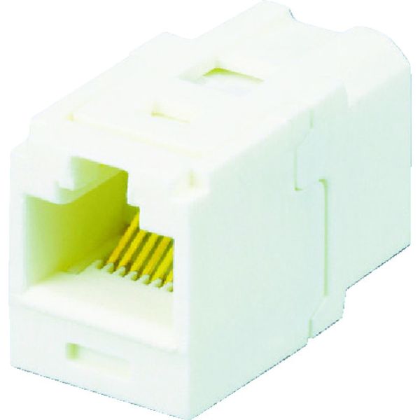 ・RJ45のプラグが前後に挿入可能なので、LANケーブルの延長が可能です。・LANケーブルの延長。・色：オフホワイト・種類：Cat6A・タイプ：カテゴリ6A・幅(mm)：15.86・高さ(mm)：18.07・奥行(mm)：27.62・使用温...