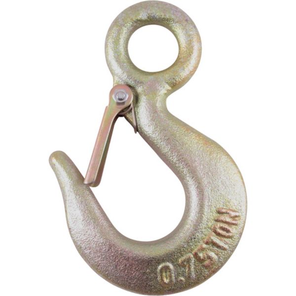 ・メッキ加工をしています。・ワイヤロープ、チェーンなどの先端金具。・基本使用荷重(t)：0.75・寸法(mm)C：23・寸法(mm)D：19・寸法(mm)H：110・寸法(mm)L：72・ラッチ付・メッキ品・スチール・生産国 日本・JANコ...