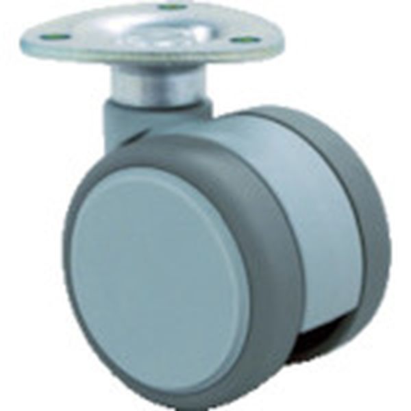 ・双輪であるため高い旋回能力を発揮します。・RoHS適合品です。・OA機器、情報機器、ディスプレイ用什器、医療機器など。・車輪径D(mm)：60・タイプ：自在式・許容荷重(daN)：78.4・許容荷重(kgf)：80・車輪幅(mm)：46・...