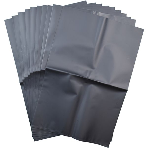 ・内容物を同電位に保ち、静電気障害から守ります。・カーボン練り込みタイプです。・電子部品および電子部品実装基板の静電防止。・幅(mm)：300・長さ(mm)：450・厚さ(mm)：0.1・表面抵抗値(Ω)：Rs≦1×10［［の6乗］］Ω・ポ...