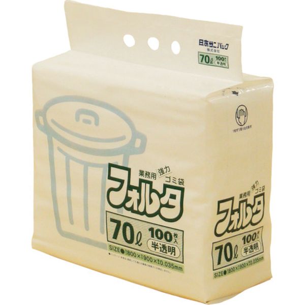 ・焼却しても塩化水素などの有害ガスを発生しないポリエチレン製です。・使用済パッケージは簡単にたたんで捨てられます。・縦(mm)：900・横(mm)：800・厚さ(mm)：0.035・容量(L)：70・色：白半透明・低密度ポリエチレン(LLD...