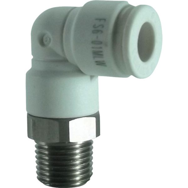 ・適合チューブ外径D(mm)：6・接続口径：R1/8・六角対辺(mm)：12・使用圧力：1MPa(空気)、0.3MPa(水)・使用流体：空気、水・流体温度(℃)：-5〜60℃(空気)、5〜40℃(水)・本体:ステンレス(SUS303)+難燃...