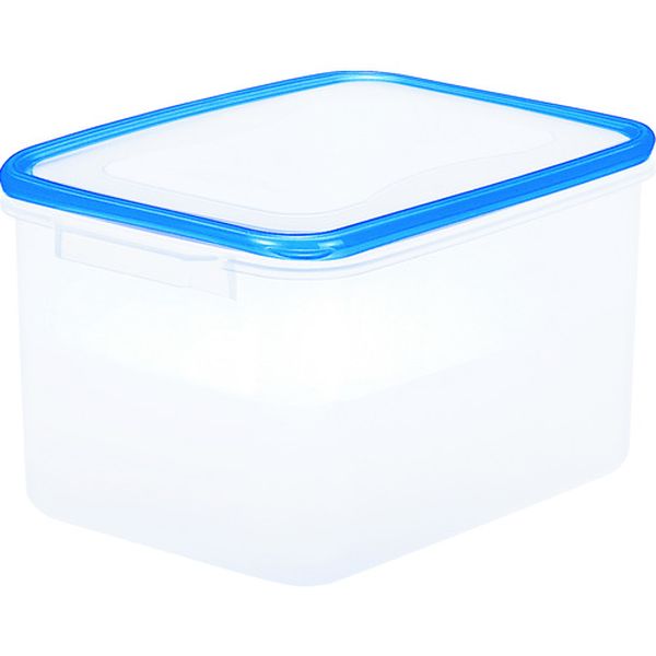 ・フタの外周に軟質素材を使用していますので、フタの開け閉めがラクに行えます。・ソフトな材質で優れた密閉性、水分の多い保存品も安心して収納できます。・本体には便利な目盛付です。・食品保存、他備品収納に。・色：半透明・容量(L)：5.30・外形...