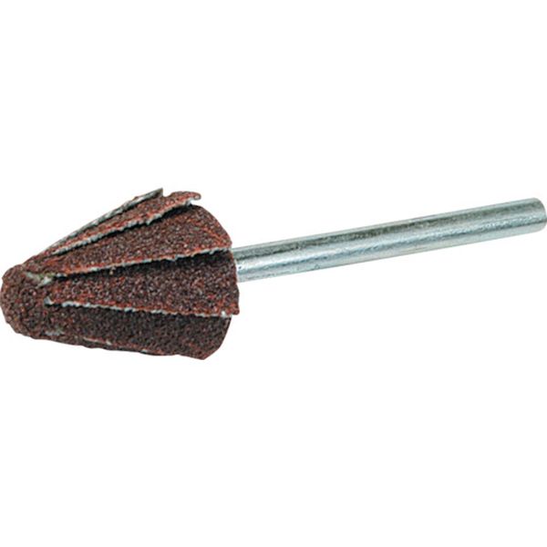 ・研磨布が管の内径にぴったり沿うよう、余裕を持たせて重ねて巻き込みました。・遠心力の働きが、研磨布を広げ、管内側を余すところ無くきっちり磨きます。・円錐型をしているので、回転させたまま管へ挿入できます。・管開口部の丸め。・サビ落とし。・管の...