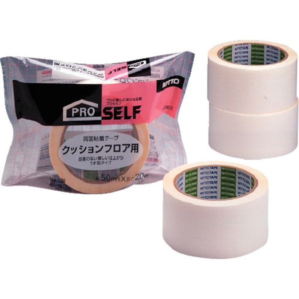 ・薄手タイプで段差ができにくく美しく仕上がります。・基材には切れにくくはがしやすいポリプロピレンを採用しています。・クッションフロアや二ードルパンチの固定。・ポスター・壁紙などの貼り付け。・色：クリア・幅(mm)：50・長さ(m)：20・厚...