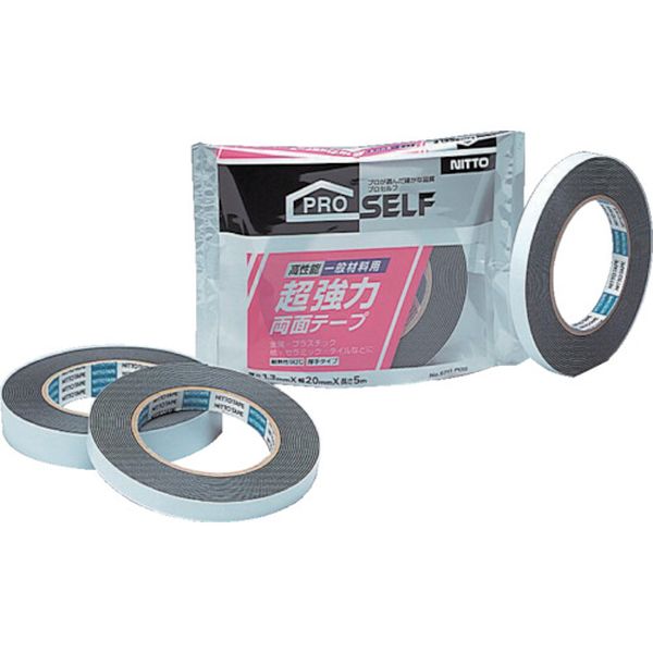 ・厚手特殊ポリオレフィン系発泡体を基材とし、その両面にアクリル系粘着剤を塗布した超強力両面テープです。・耐候性が極めてよいので屋外にも使用できます。・弾力性にも優れ、材料の変形や収縮にもジャストフィットします。・耐水性、振動吸収性に優れてい...