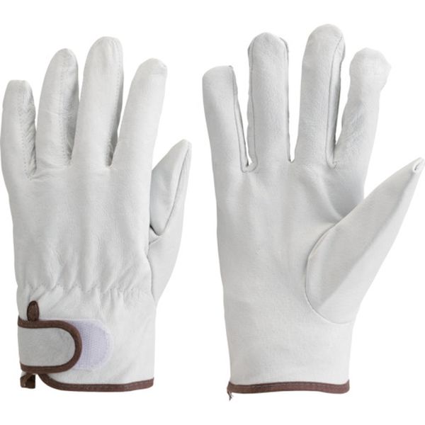 ・摩耗に強く、軽量で柔軟性・通気性に優れています。・色：ホワイト・サイズ：LL・全長(cm)：24.0・手のひら周り(cm)：22.0・中指長さ(cm)：9.0・厚さ(mm)：0.6・袖口タイプ：マジック・袖口：マジック式・豚本革・生産国 ...