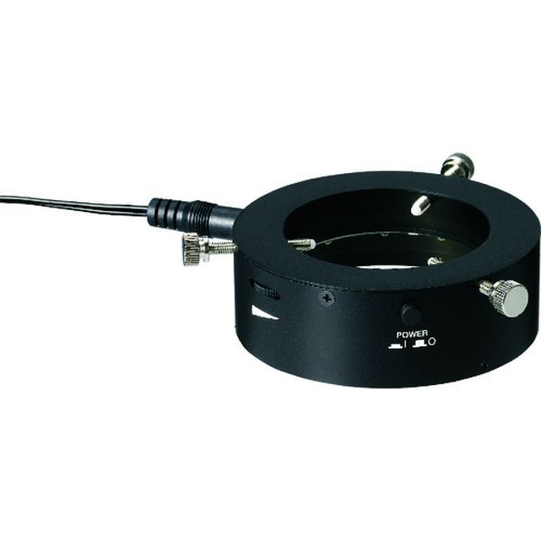 ・メーカー問わず顕微鏡やズームレンズなどに取り付けできます。(ビスによる3点支持)・LED照明は無段階照度調整機能付です。・発光しているLEDを直視しないでください・品名：LEDライト・幅(mm)：91・奥行(mm)：91・消費電力(W)：...