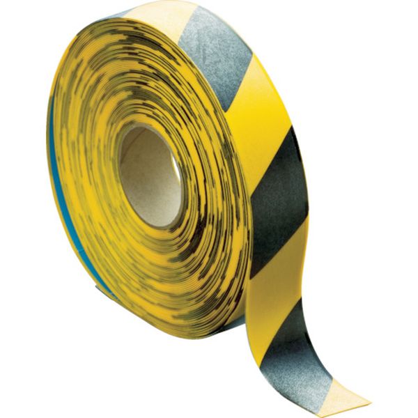 ・剥がれにくい、破れにくい、貼りやすいプロユース仕様です。・剥がしてものりが残りにくい粘着剤を使用しています。・屋内用。・工場内のレイアウト。(通路表示、危険表示、区画表示)・色：黄/黒・幅(mm)：50・長さ(m)：10・厚さ(mm)：1...