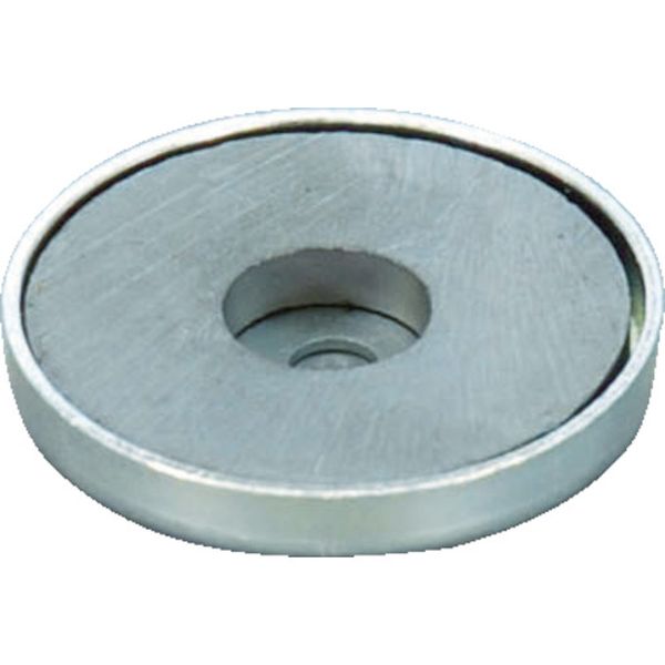 ・キャップ付なので、磁石単体より約3倍吸着力が上がります。・保持力が高く減磁がありません。・吸着用。・機械部品に。・表面磁束密度(T)：0.12・吸着力(N)：20・外径(mm)：32・厚さ(mm)：4・穴径(mm)：4.0・形状：丸・穴有...