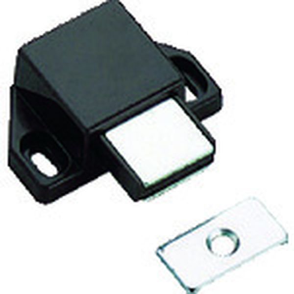 ・指先で軽く押すだけで扉が開きます。・扉を閉める時は、指先で軽く押すだけでマグネットが扉をキャッチします。・扉など保持に。・色：ブラウン・全長(mm)：43・吸着力(N)：11.8・取付ピッチ(mm)：32・幅(mm)：43・厚さ(mm)：...