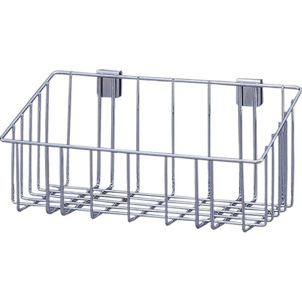 ・メタルラック専用のバスケットです。・間口(mm)：355・高さ(mm)：159・奥行(mm)：182・耐荷重(kg)：15・耐荷重：15kg・スチール・表面処理:クロムメッキ仕上げ・コルクシート(MR-77Bのみ)・生産国 中国・JANコ...