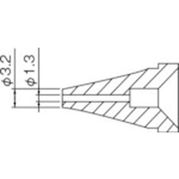 ・内径(mm)：1.3・外径(mm)：3.2・寸法(mm)内径×外径：1.3×3.2・白光　ノズル/1.3mm・生産国 日本・JANコード 4962615044656・質量 5.700g・コード：818-5441 ・品目：N6003N60-...