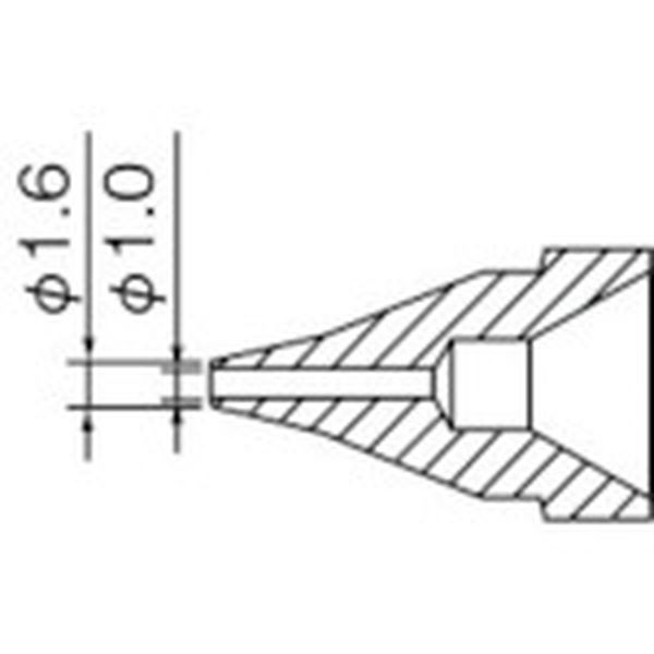 ・内径(mm)：1.0・外径(mm)：1.6・白光　SS型　ノズル/1.0mm・適用吸取器：FR-301、FR-410・生産国 日本・JANコード 4962615046193・質量 15g・コード：818-4548 ・品目：N6103N61...