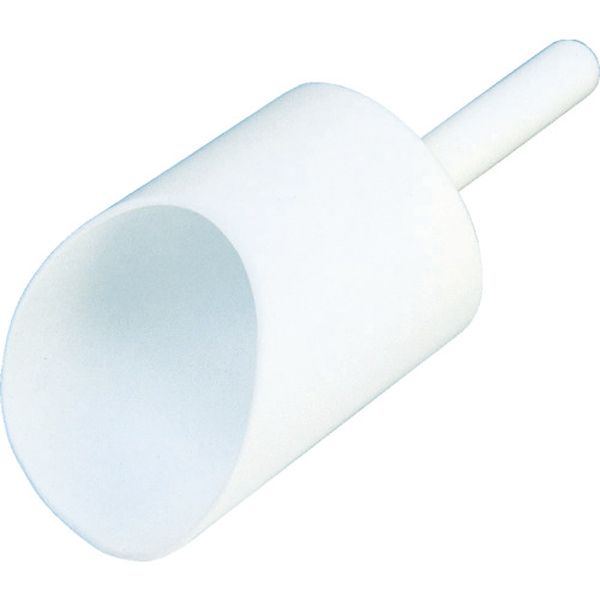 ・オールフッ素樹脂(PTFE)製のスコップです。・耐薬品性に優れています。・取手部は20φ丸棒で丁度手にフィットします。・サンプル採取用。・耐薬品用。・すくい部幅(mm)：114・全長(mm)：264・長さ(mm)：164・サイズ：114φ...