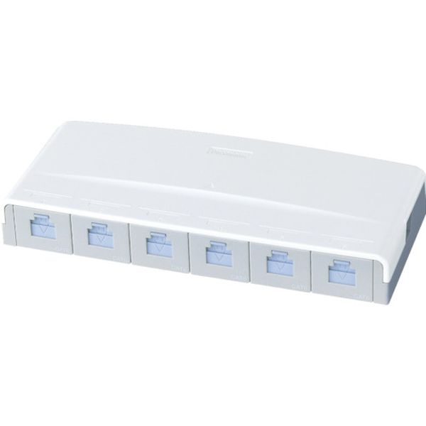 ・工具を使わずに開閉できるスライド式カバーを採用しました。・工具なしでも専用工具でも結線ができます。・LAN用。・カテゴリ：Cat5e・ポート数：6・幅(mm)：183・長さ(mm)：80・高さ(mm)：27.5・カテゴリ5e・適合LAN：...